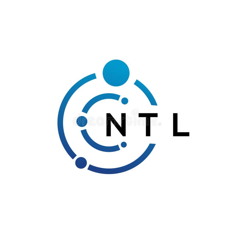 NTL Letter Technology Logo Design on White Background. NTL Creative ...