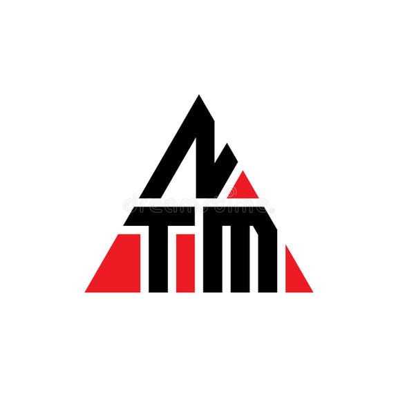 NTM Triangle Letter Logo Design with Triangle Shape. NTM Triangle Logo ...
