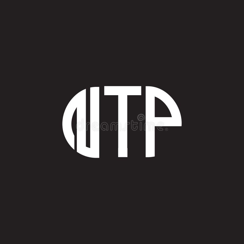 NTP Letter Logo Design on Black Background. NTP Creative Initials ...