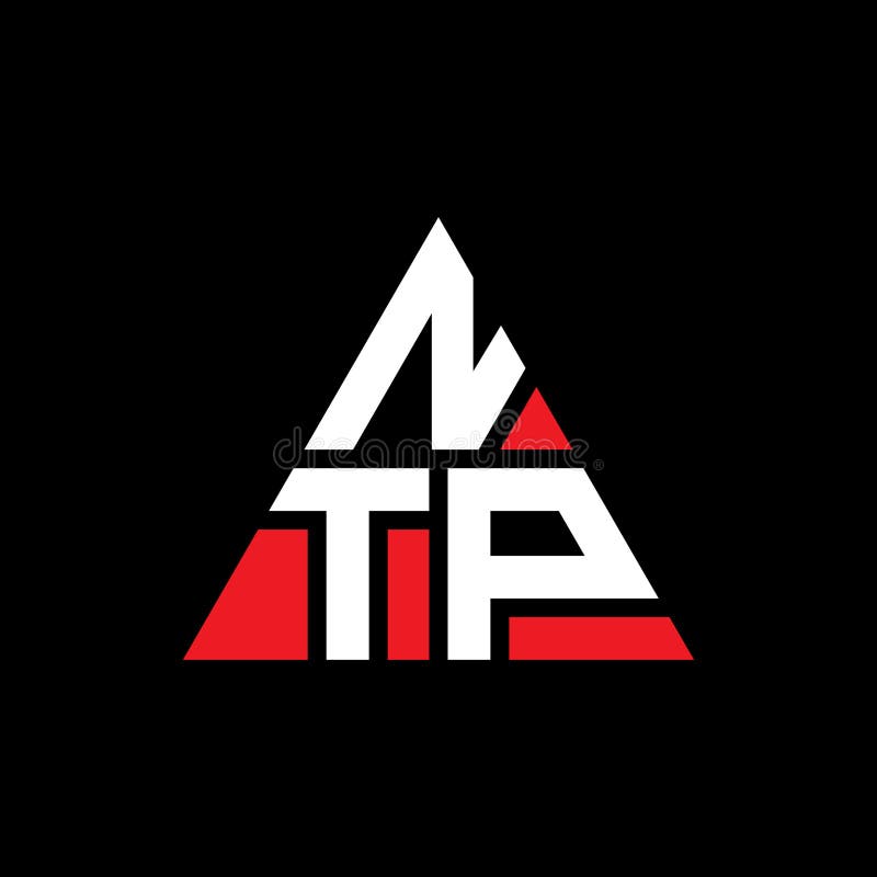 NTP Triangle Letter Logo Design with Triangle Shape. NTP Triangle Logo ...