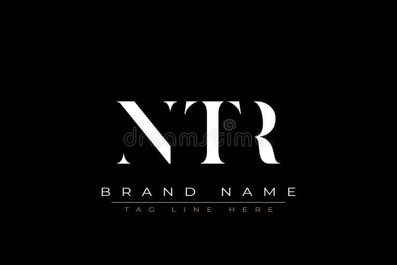 NTR Abstract Letter Logo Design Stock Vector - Illustration of font ...
