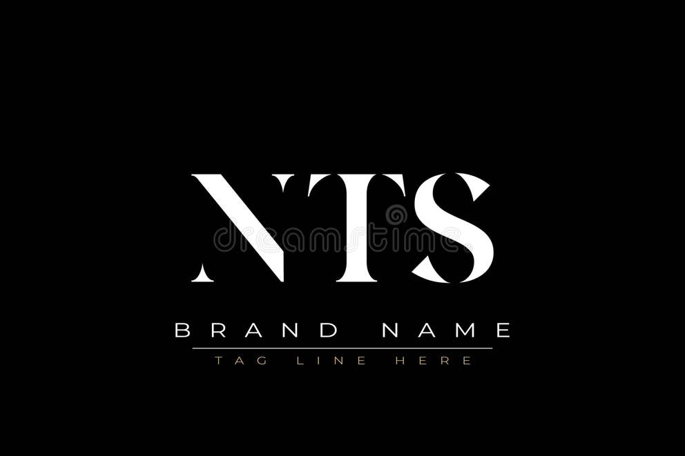 NTS Abstract Letter Logo Design Stock Vector - Illustration of concept ...