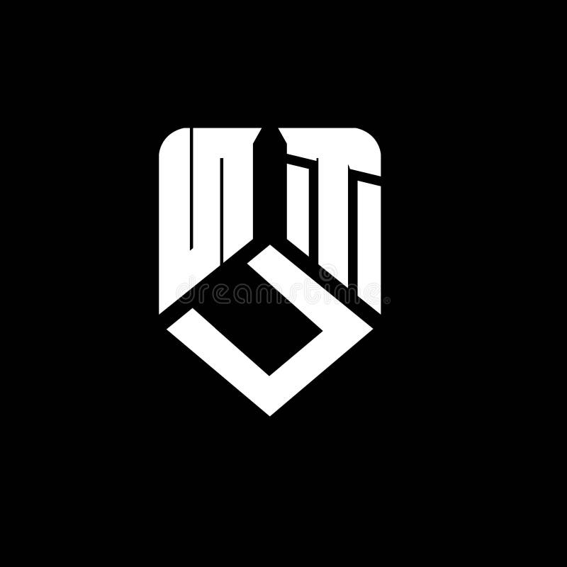 NTU Abstract Monogram Shield Logo Design on White Background. Stock ...