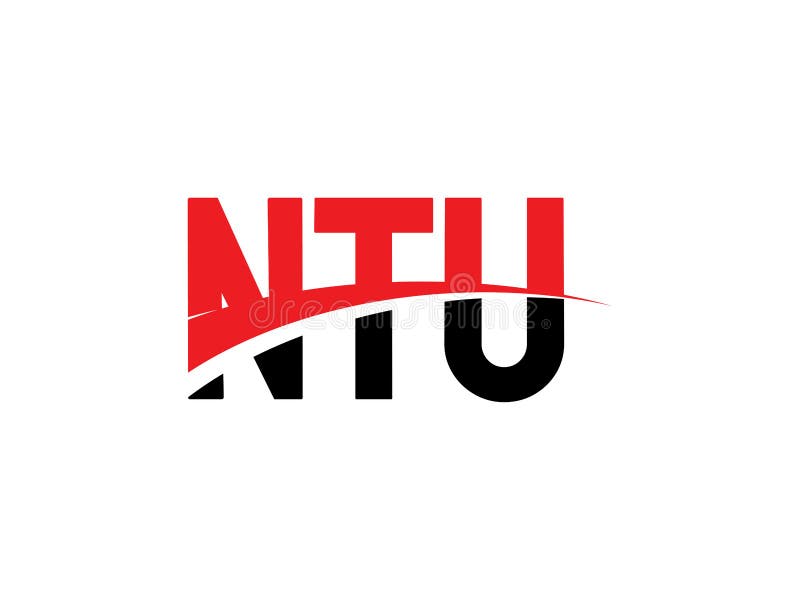 NTU Letter Initial Logo Design Vector Illustration Stock Vector ...