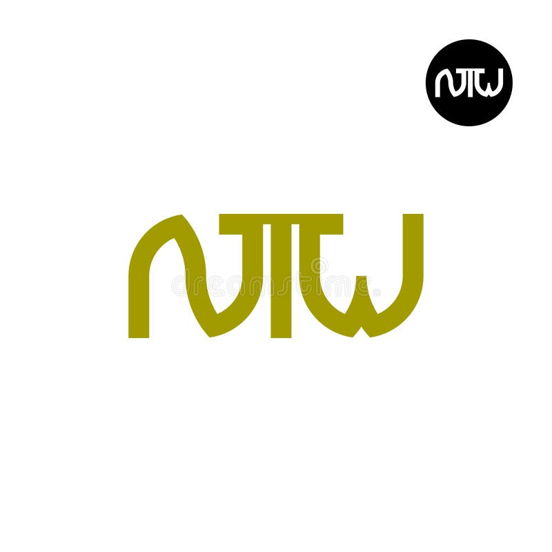 NTW Logo Letter Monogram Design Stock Vector - Illustration of designs ...
