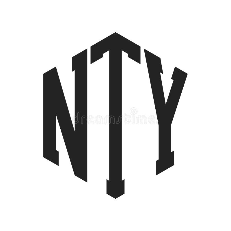 NTY Logo Design. Initial Letter NTY Monogram Logo Using Hexagon Shape ...