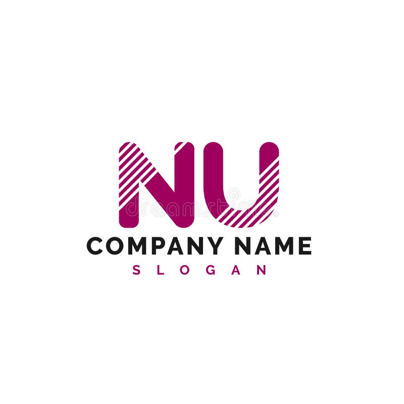 NU Letter Logo Design. NU Letter Logo Vector Illustration - Vector ...