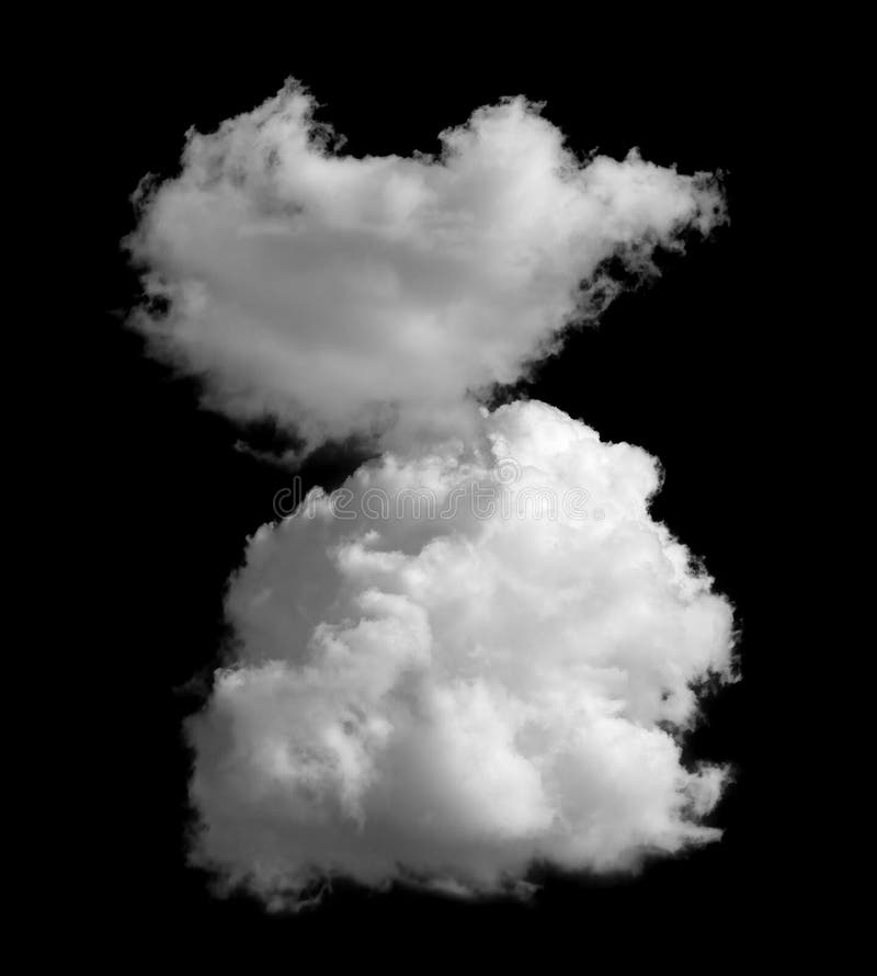 Nuage Blanc Sur Le Fond Noir Photo stock - Image du conception, nuage ...