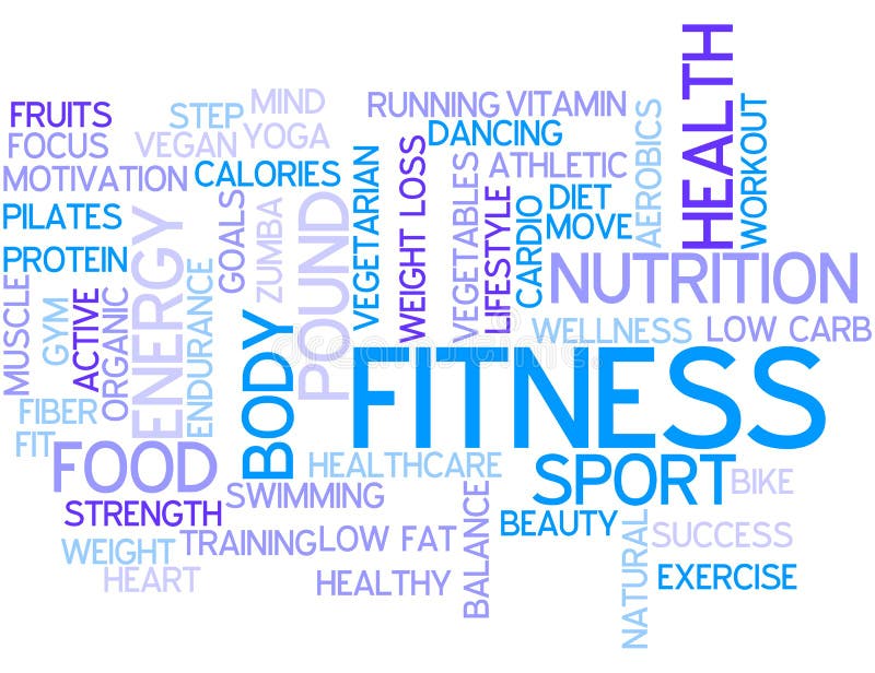 Nuage De Mot De Forme Physique Illustration Stock - Illustration du ...