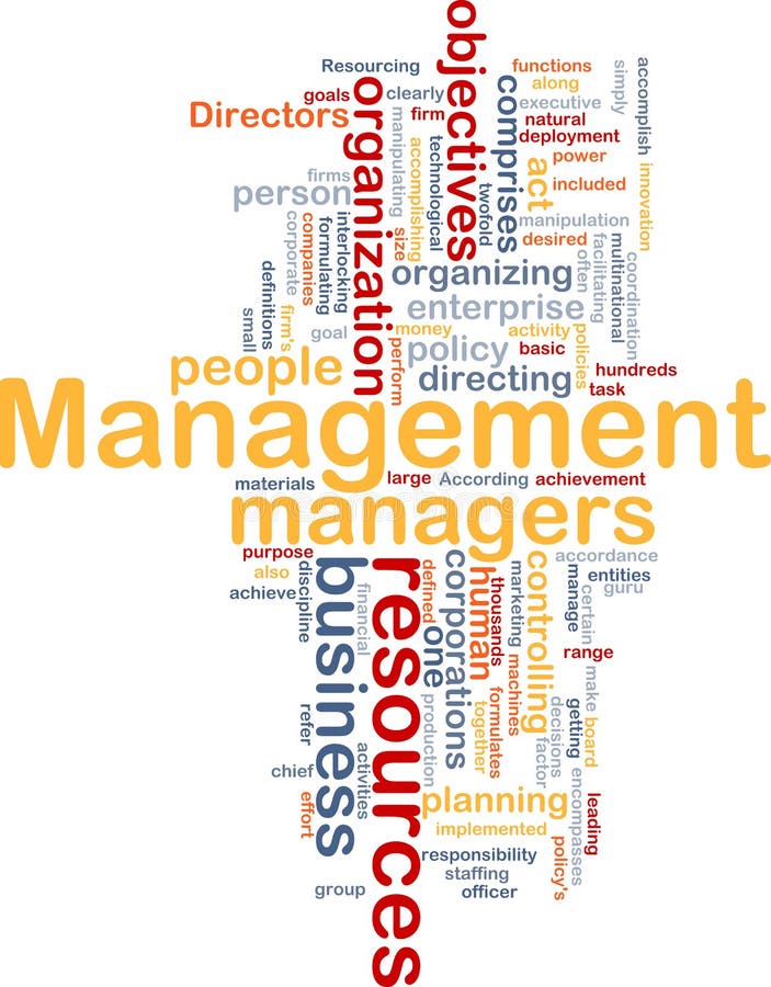 Nuage de mot de management illustration stock. Illustration du bureau ...