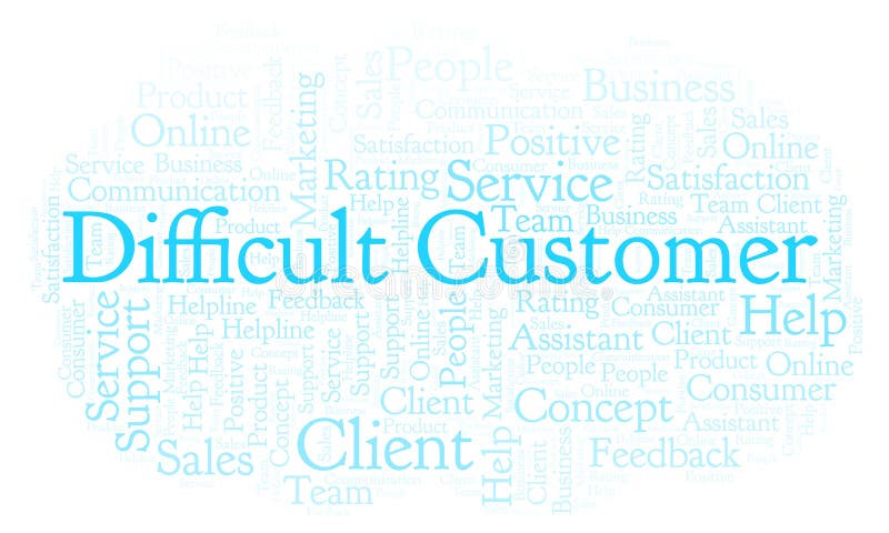 Client difficile illustration stock. Illustration du blasphème - 73242563