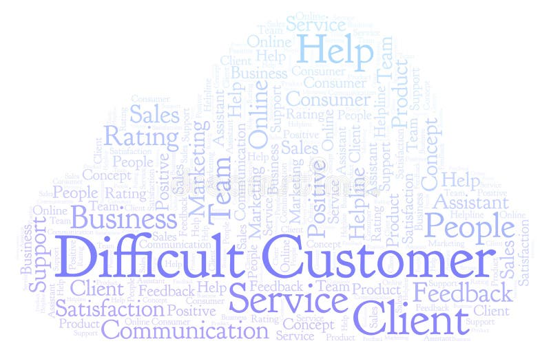 Client difficile illustration stock. Illustration du blasphème - 73242563