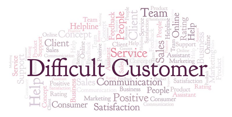 Client difficile illustration stock. Illustration du blasphème - 73242563