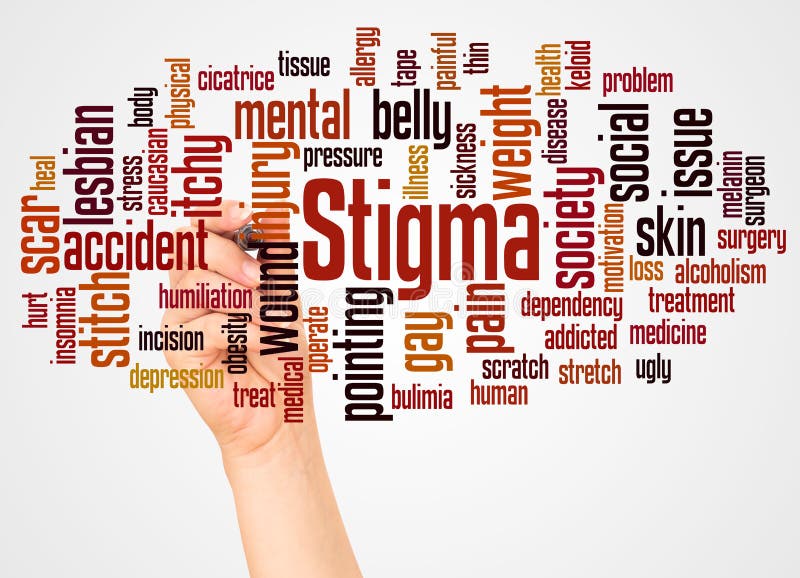 Stigmate Du Mot Sur Le Papier Concept Mots De Stigmate Sur Un Fond En ...