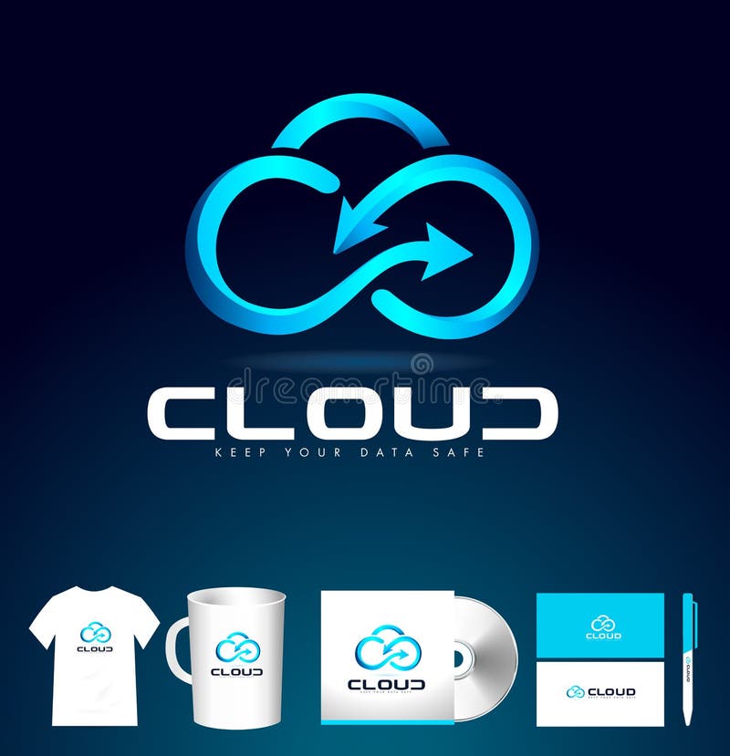 Nuage Logo Design Vecteur D'icône De Nuage Illustration Stock ...