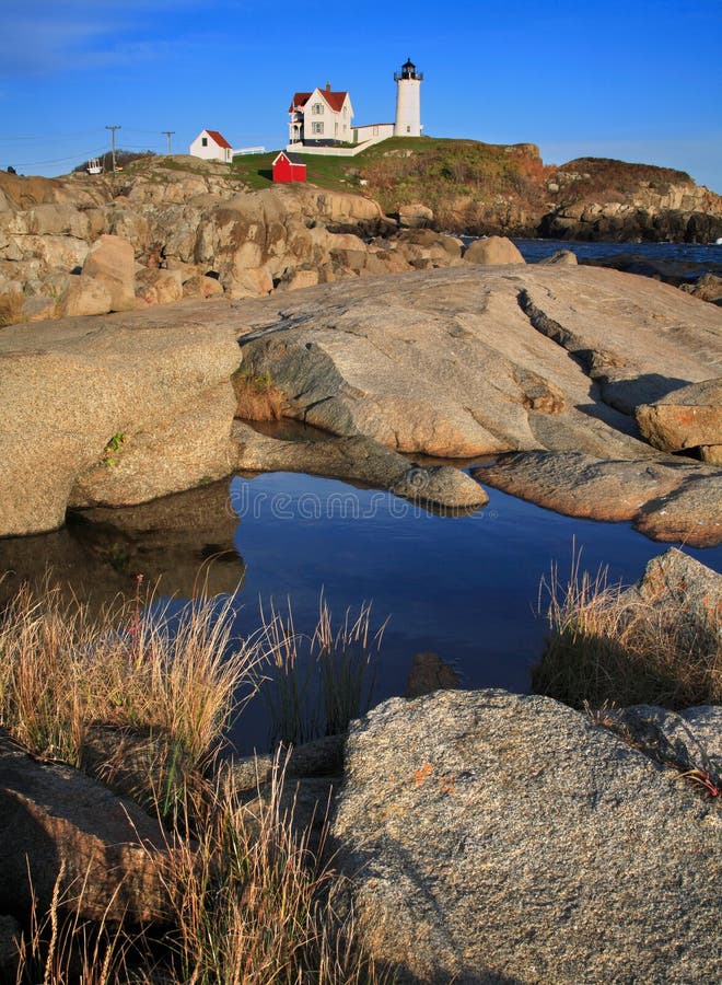 Nubble Light stock photo. Image of house, pool, structure - 15317008