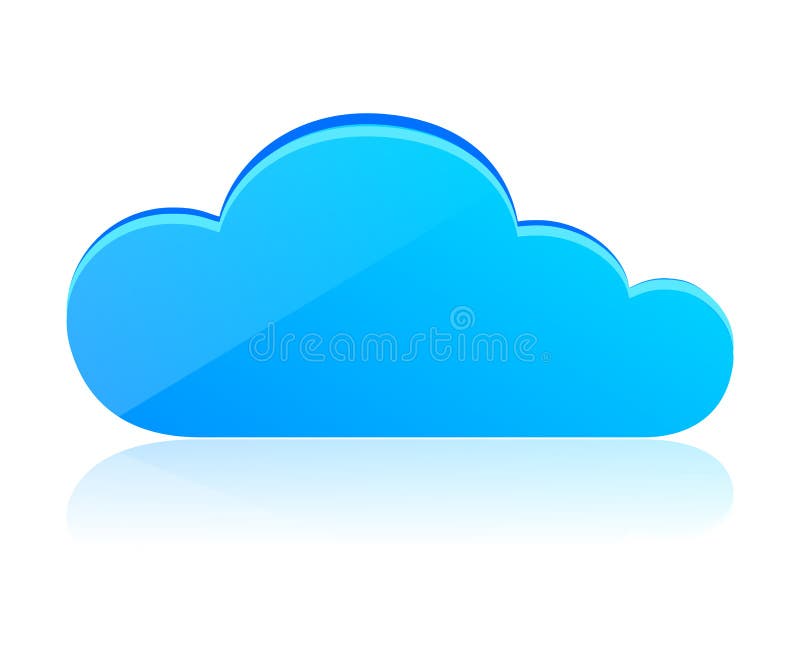 Nube azul stock de ilustración. Ilustración de comunidad - 26129631