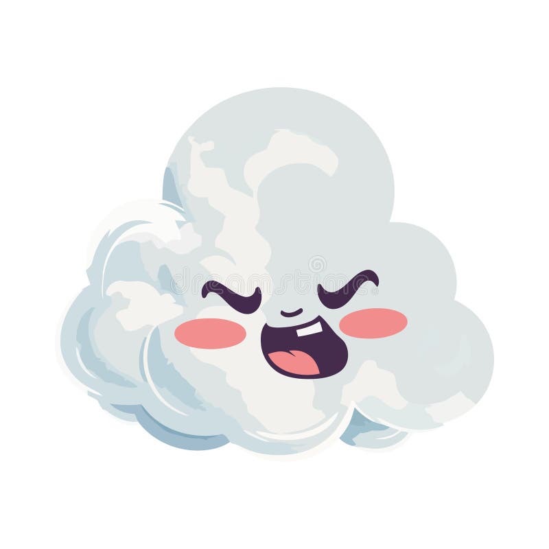 Nube De Dibujos Animados Lindo Sonriendo Icono Kawaii Ilustración del ... Nube De Dibujos Animados Lindo Sonriendo Icono Kawaii Ilustración del ...