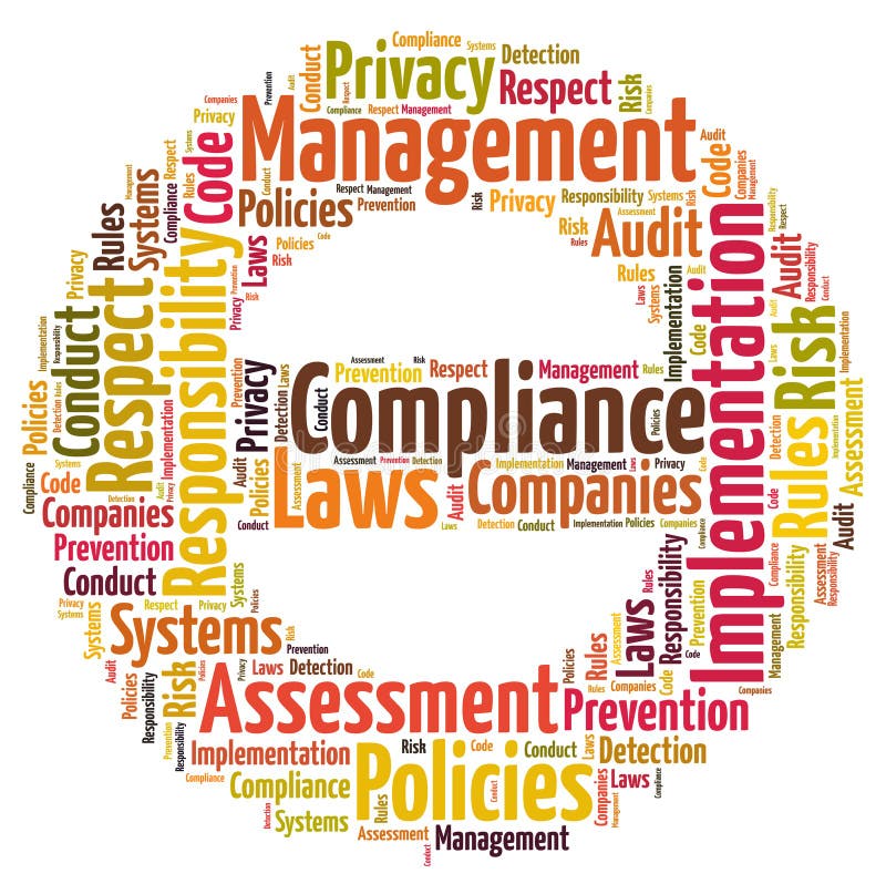 Nube De La Palabra De La Conformidad Stock de ilustración - Ilustración ...