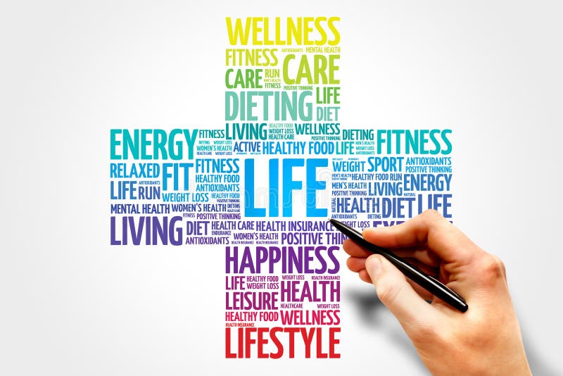 Nube De La Palabra De La Vida Imagen de archivo - Imagen de corriendo ...