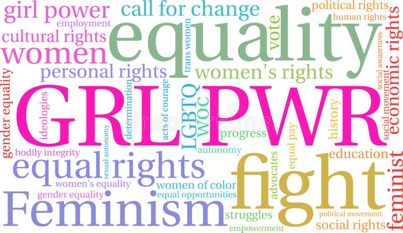 Nube De La Palabra De GRL PWR Ilustración del Vector - Ilustración de transporte, social: 108112173