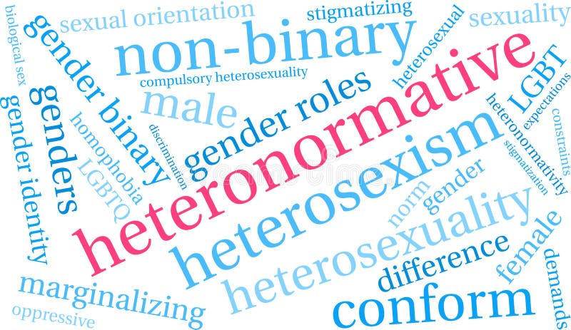 Nube De La Palabra De Heteronormative Ilustración del Vector ...