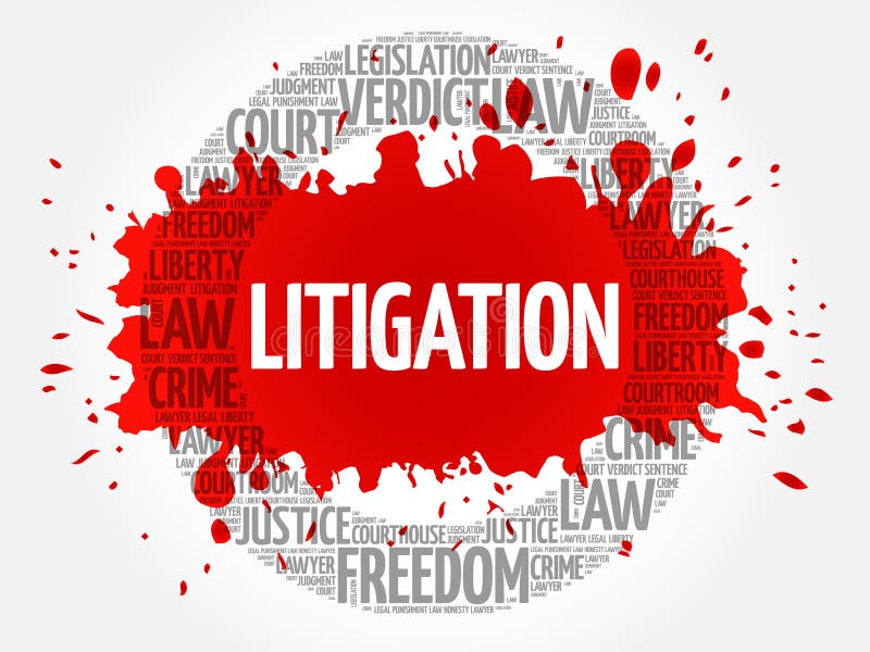 Nube De Palabras De Litigio Stock de ilustración - Ilustración de ...