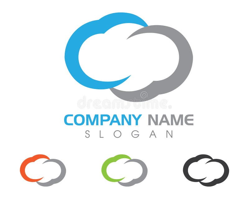 Nube Logo Template ilustración del vector. Ilustración de conecte ...