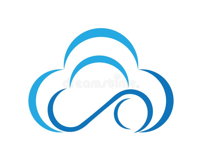 Nube Logo Template ilustración del vector. Ilustración de aterrizaje ...