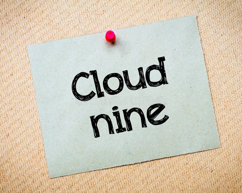 Nube nueve foto de archivo. Imagen de idioma, concepto - 52023938