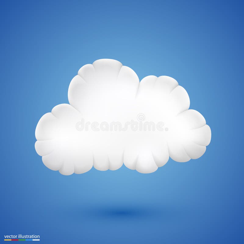 Nube Vector ilustración del vector. Ilustración de travieso - 49495470