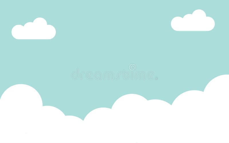 Nubes azules, vectoriales ilustración del vector. Ilustración de nubes ...