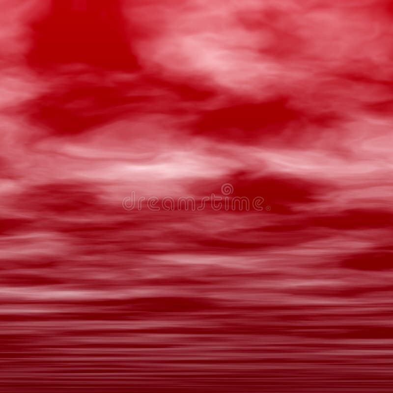 Nubes rojas stock de ilustración. Ilustración de conceptos - 6534341