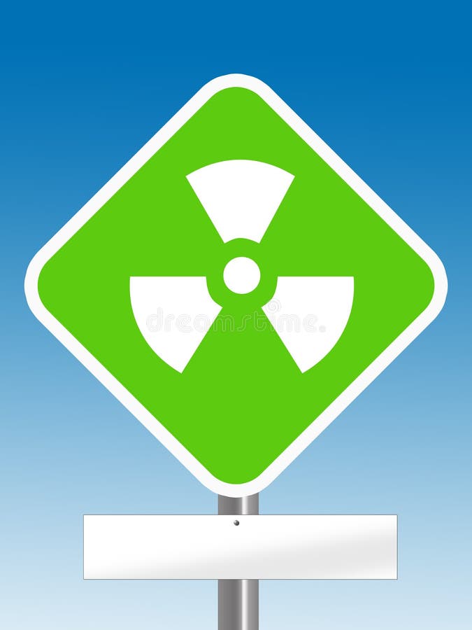 Nuclear Area with Blank Board Stock Illustration - Illustration of ...