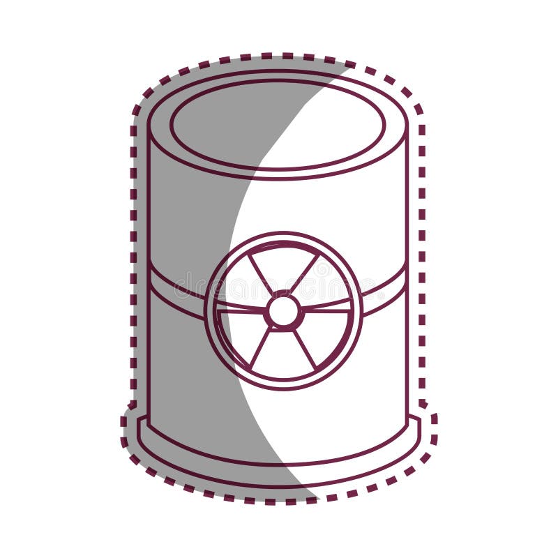 Nuclear barrel icon stock illustration. Illustration of construction ...