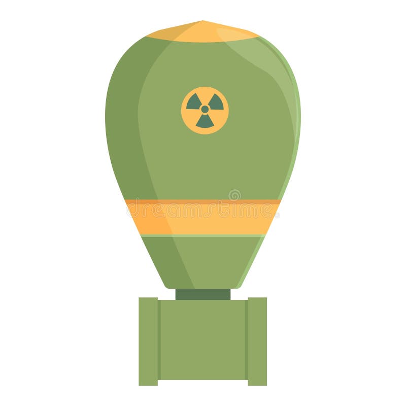 Nuclear Bomb Icon Cartoon Vector. Device Power Danger Stock Vector ...