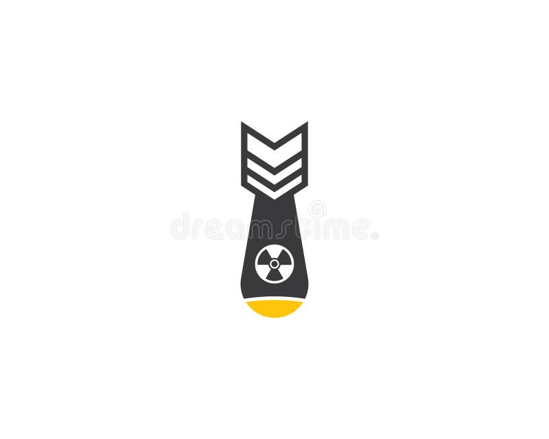 Nuclear bomb logo icon stock vector. Illustration of concept - 148804855