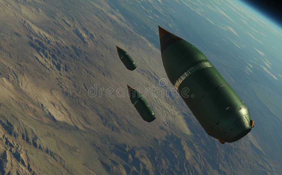 The Nuclear Bombs As Seen from Space. End of Civilization. NASA Image ...