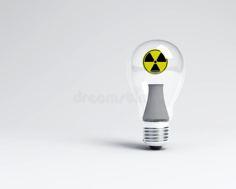 Nuclear Warning stock vector. Illustration of electron - 7924707