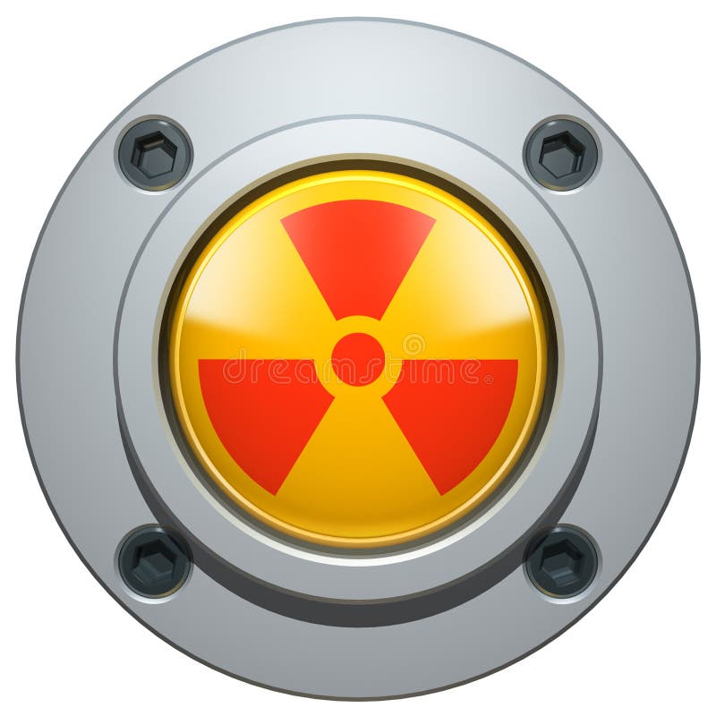 Nuclear Button stock illustration. Illustration of isolated - 1766654