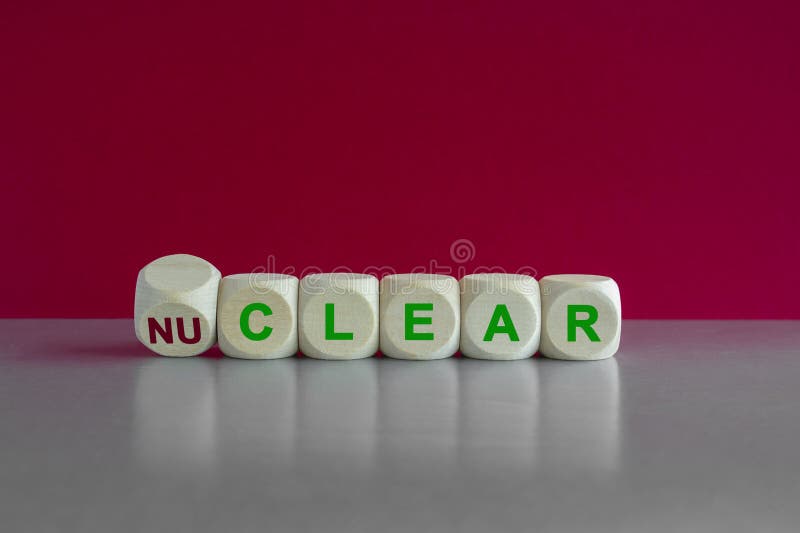 Nuclear or Clear Symbol. Turned a Cube and Changes the Word Nuclear To ...