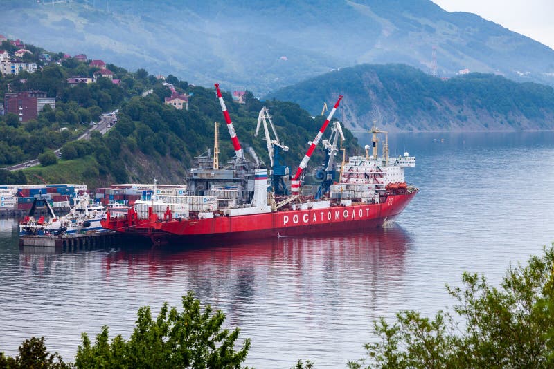 Nuclear container ship editorial stock photo. Image of container ...