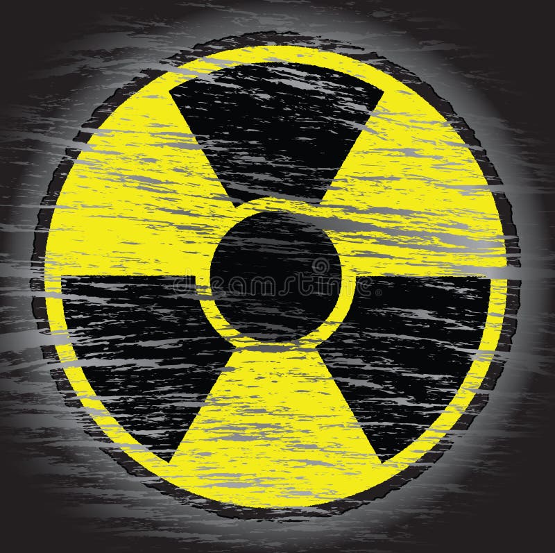 Nuclear danger sign stock illustration. Illustration of voltage - 18786882