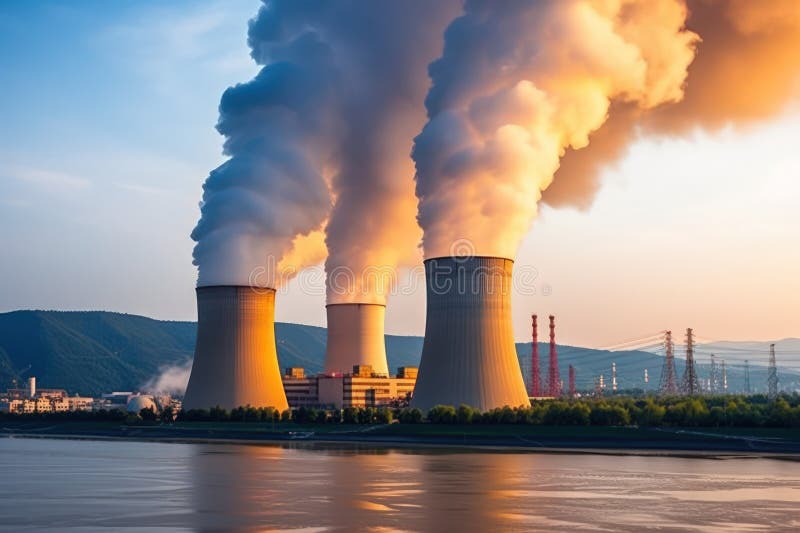 Nuclear Energy - Generative AI Stock Illustration - Illustration of ...