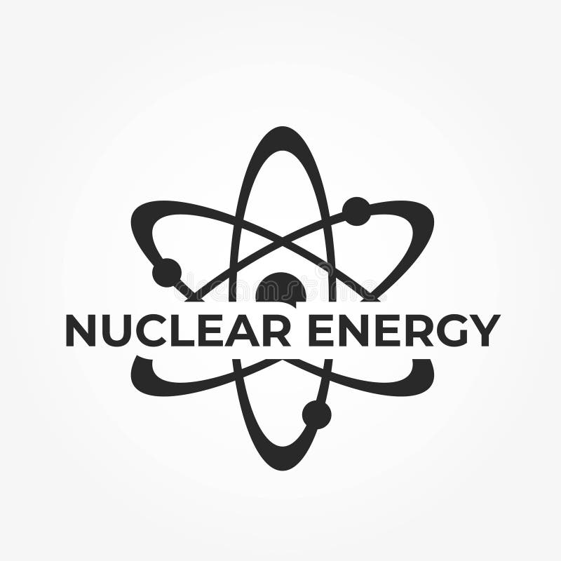 Nuclear Energy Icon. Atom Symbol Stock Vector - Illustration of flat ...