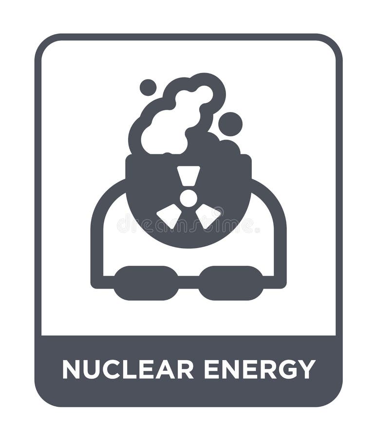 Nuclear Power Icon in Trendy Design Style. Nuclear Power Icon Isolated ...