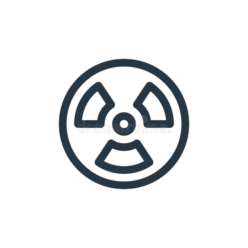 Nuclear Energy Icon Vector from Nuclear Energy Concept. Thin Line ...