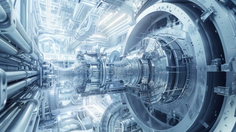 Nuclear Engines Refresh Technologys Future Close-up Stock Image - Image ...