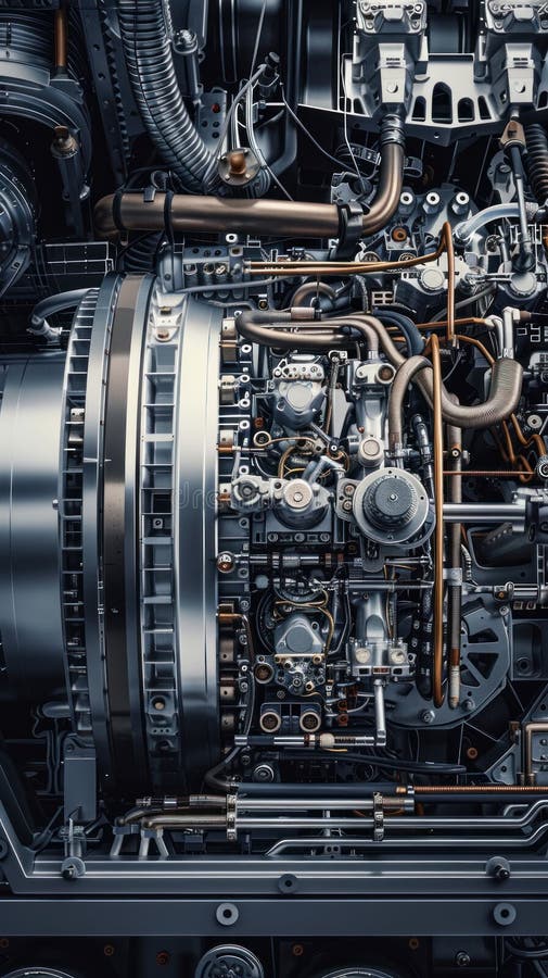 Nuclear Engines Refresh Technologys Future Close-up Stock Image - Image ...