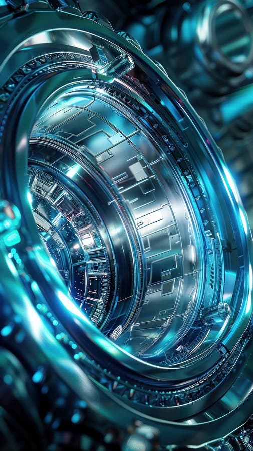 Nuclear Engines Refresh Technologys Future Close-up Stock Image - Image ...
